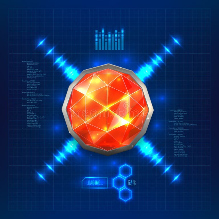 Futuristic stock vector. Illustration of future, dashboard - 53150760