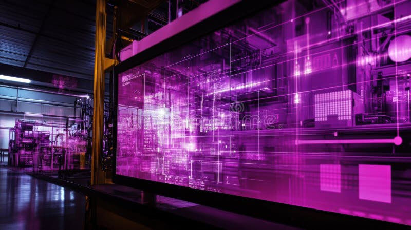 Innovative Production Management System Showing Data Flow Modern ...