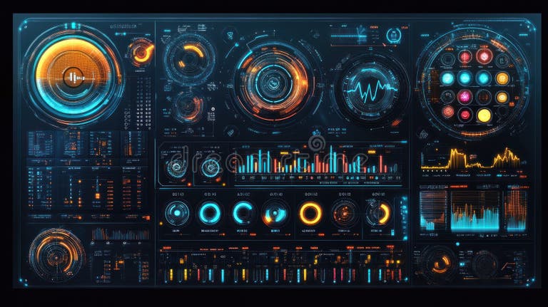 Futuristic Gauges Stock Illustrations – 488 Futuristic Gauges Stock ...