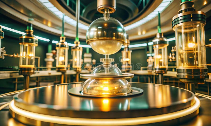 Futuristic Interior of the Experimental Laboratory of the Future Stock ...