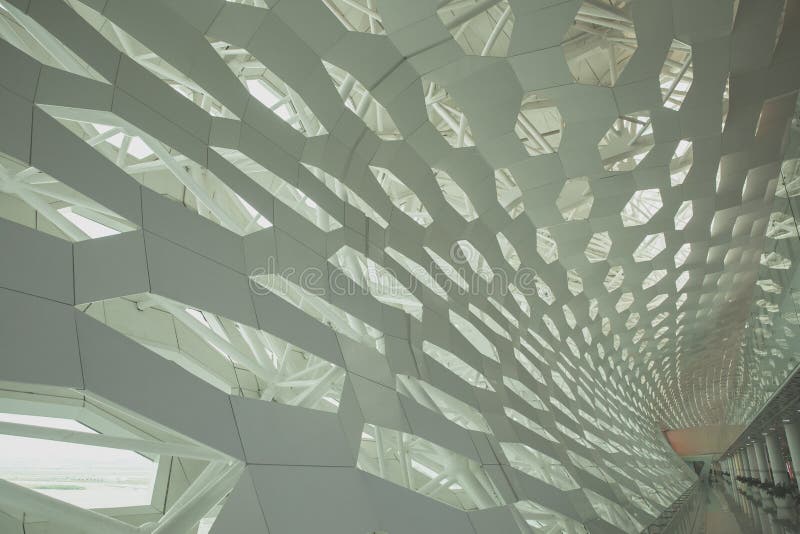 Futuristic Interior Structure Wall Element of Modern Bionic ...