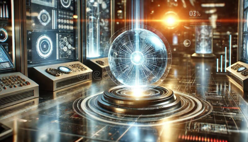 A Futuristic, Intricately Designed Cockpit or Control Room from a ...