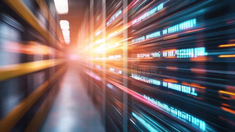 Futuristic Inventory Display with Holograms and Data Stock Image ...