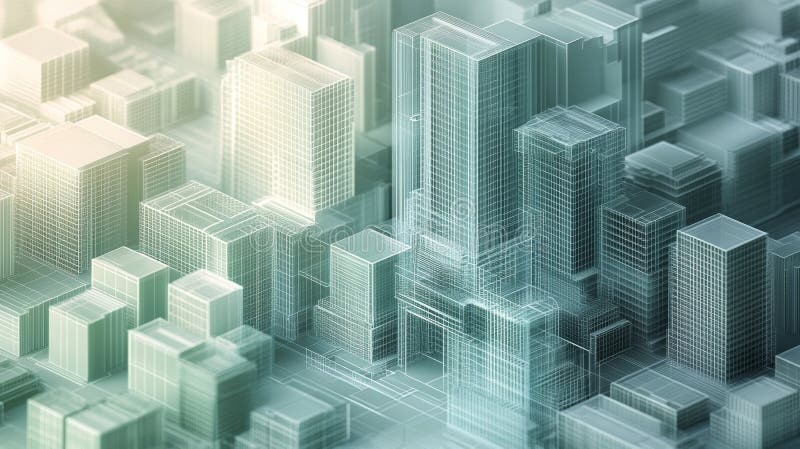 Futuristic Isometric Cityscape Digital Urban Planning and Technological ...