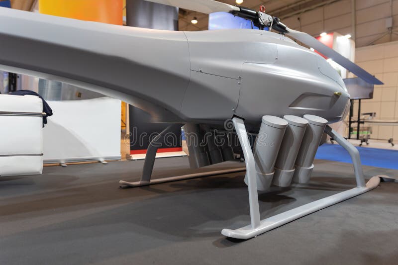 Futuristic Jet - UAV - Copter for Science, Observing and Military Stock ...