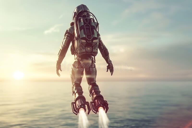 Jetpack Hovers Stock Illustrations – 7 Jetpack Hovers Stock ...