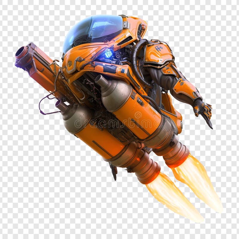 Futuristic Jetpack stock illustration. Illustration of rocket - 336322412