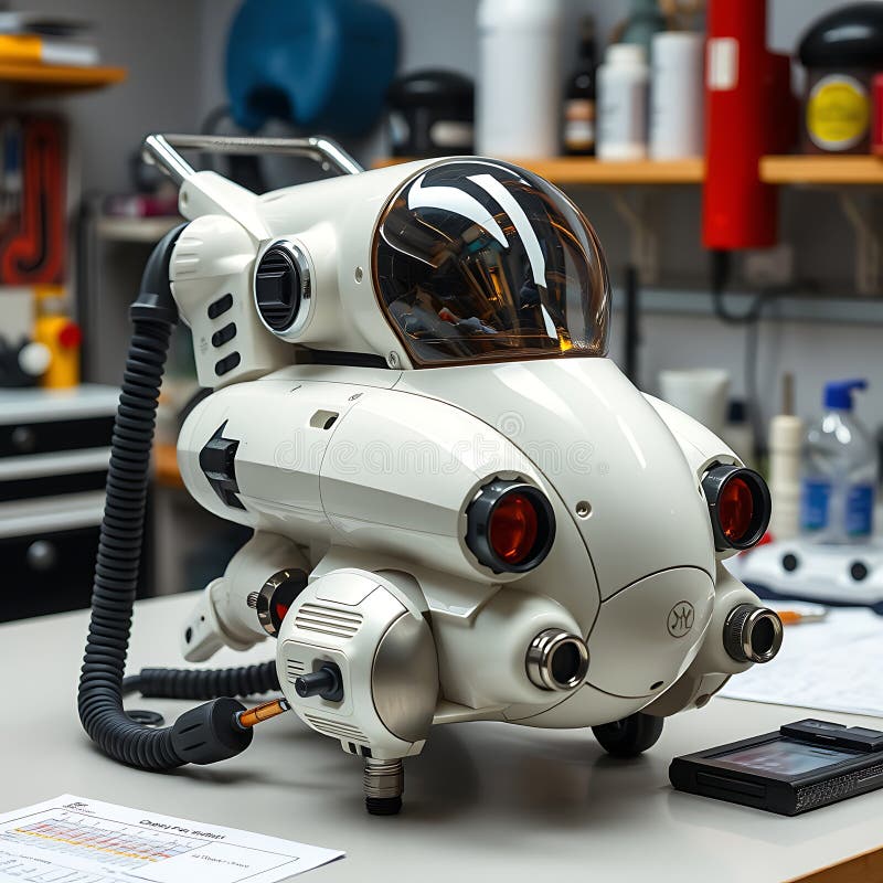 A Futuristic Jetpack Sitting on a Scientist S Workbench Stock ...
