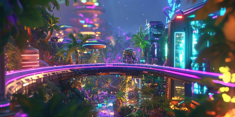 A Futuristic Jungle with Robotic Wildlife for SciFi Robotics and ...