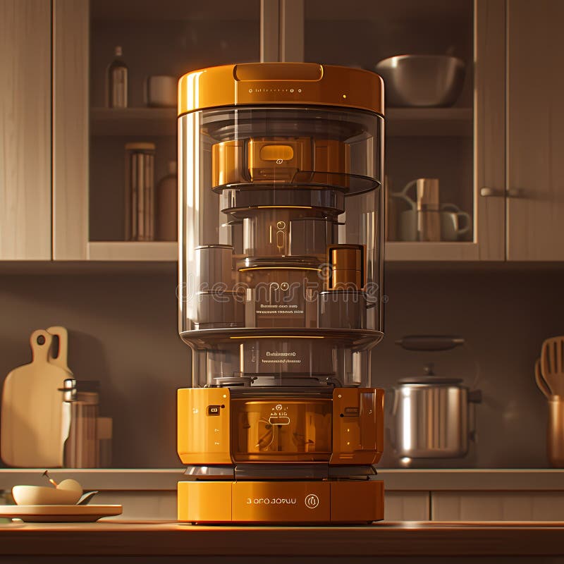 High-Tech Kitchen Gadget: the Future of Cooking Stock Illustration ...