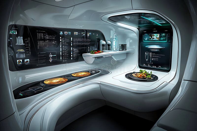 Futuristic Kitchen Design Sleek Modern Galley with Integrated ...