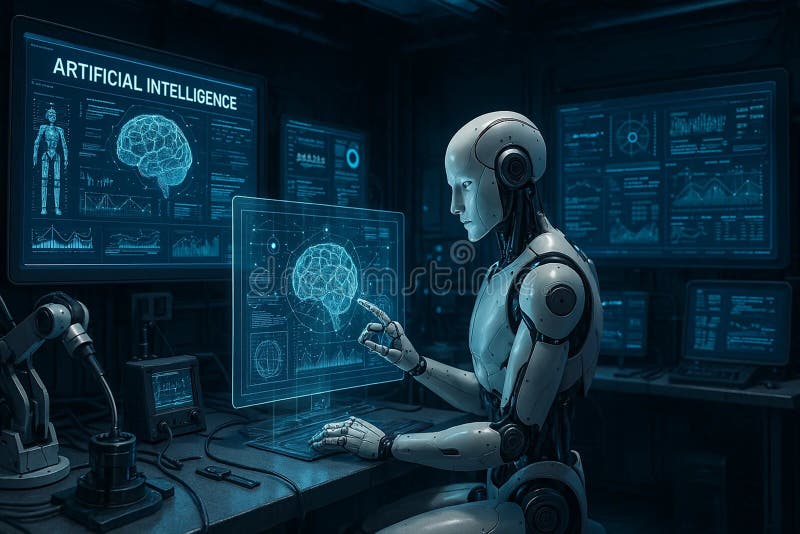 An Android with Operating Computer in the Lab of Artificial ...