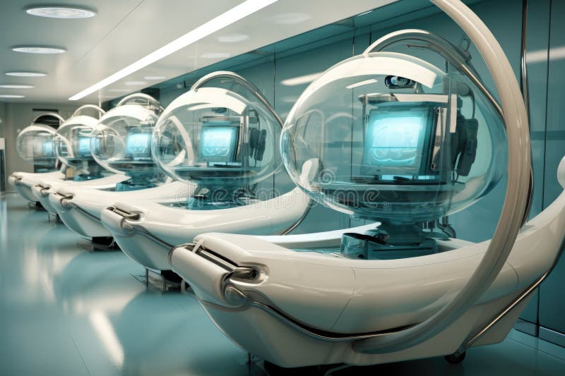 Futuristic Lab Equipment for Age Reversal Treatments Stock Image ...