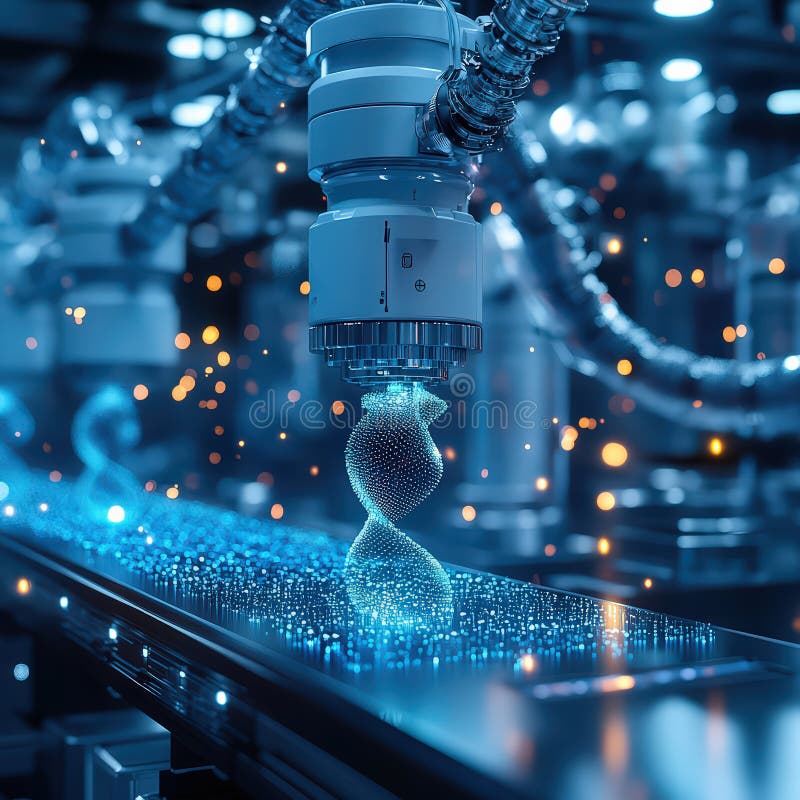 AI-driven Scientific Research Lab with Futuristic Technology. Stock ...