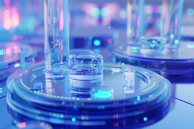 Futuristic Instrument Panel Stock Illustration - Illustration of design ...