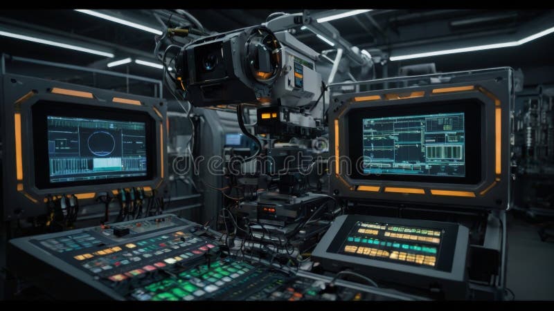 Futuristic Lab with Robotic Technology Stock Photo - Image of science ...