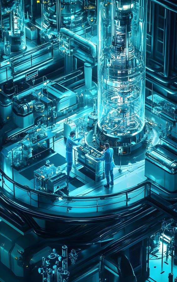 Futuristic Lab with Scientists Working on Innovative Carbon Capture and Reduction Technologies ...