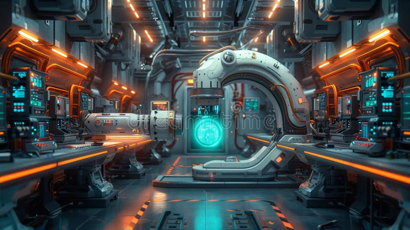 Futuristic Laboratory with Advanced Technology - Generative Ai Stock ...