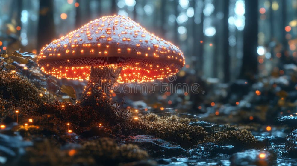 A Futuristic Laboratory with Advanced Technology and Glowing Elements ...