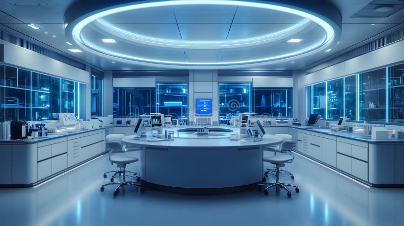 Futuristic Laboratory with Advanced Technology and Modern Equipment ...