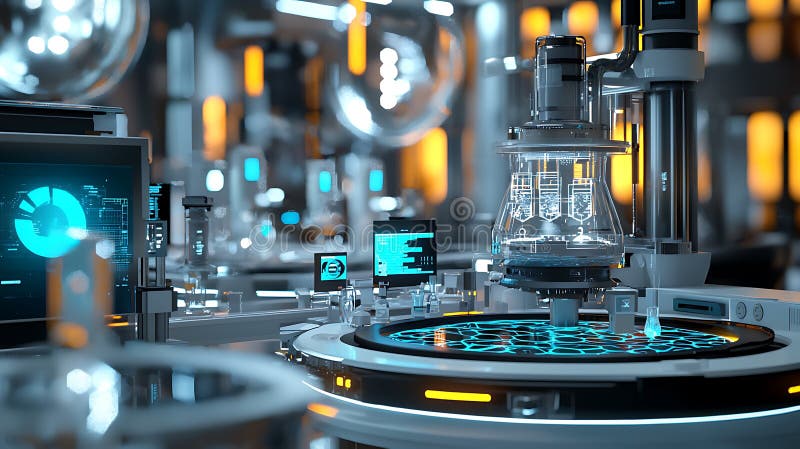 Futuristic Laboratory Equipment, High-tech, Innovative Design Stock ...