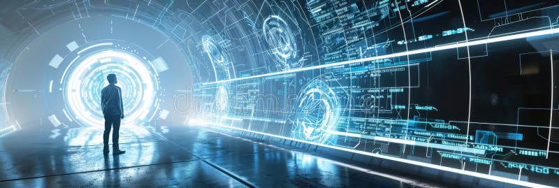 Futuristic Laboratory of the Future, Scientific Cyber Research, Cyber ...