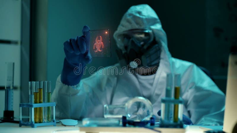 Futuristic Laboratory Gadget or Device with Transparent Interface ...