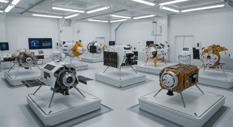 Futuristic Laboratory High Tech Space Equipment Devices Stock Photos ...