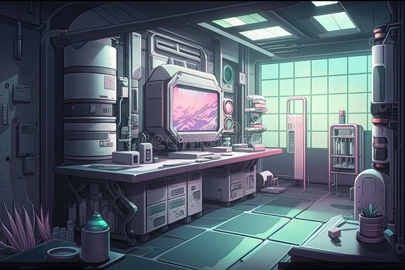 A Futuristic Laboratory with Hightech Equipment. Generative AI Stock ...