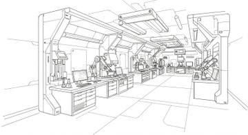 Lab Line Drawing Stock Illustrations – 11,534 Lab Line Drawing Stock ...