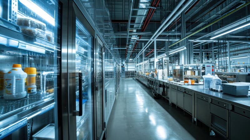 Futuristic Laboratory Interior Stock Photo - Image of medicine ...