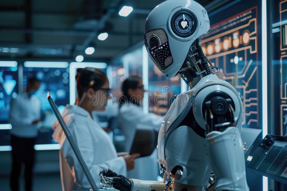In a Futuristic Laboratory, Scientists and Robots Collaborate on ...