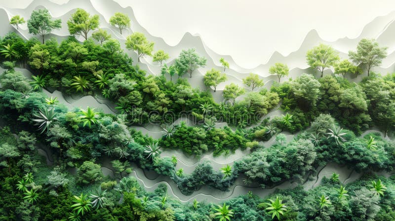 Futuristic Landscape Design Integrating Natural Elements with Modern ...