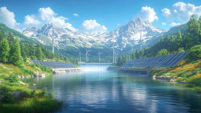 Renewable Diversity: Powering Tomorrow S World Visually Stock ...