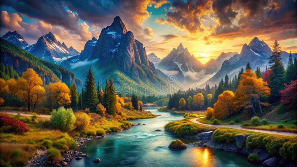 A Futuristic Landscape Visualizing the Complex Interconnections of Artificial Intelligence and ...