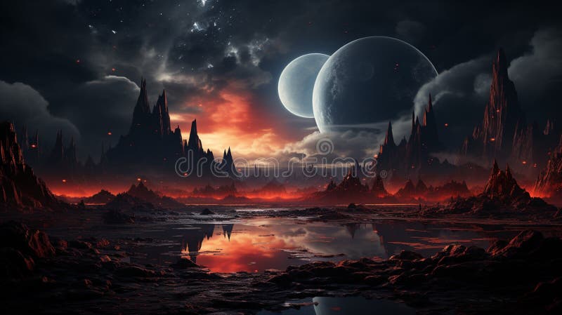 Futuristic Landscapes of Future Cities in the Style of American Science ...