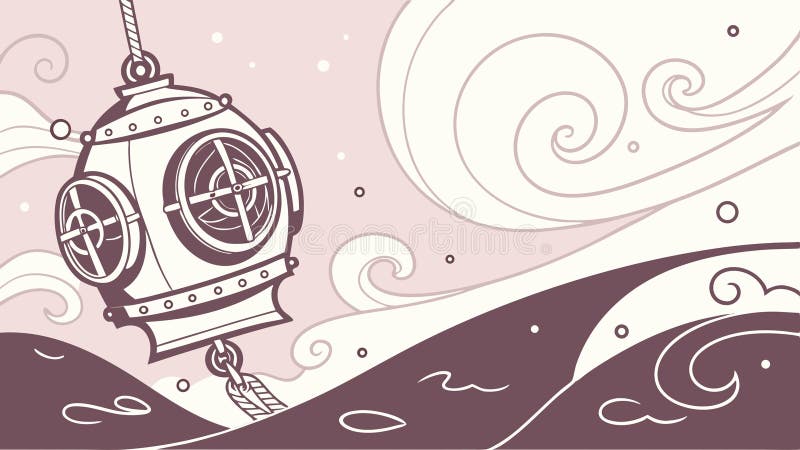 Futuristic Lantern with Abstract Wave Motion, Vector Design Generative ...