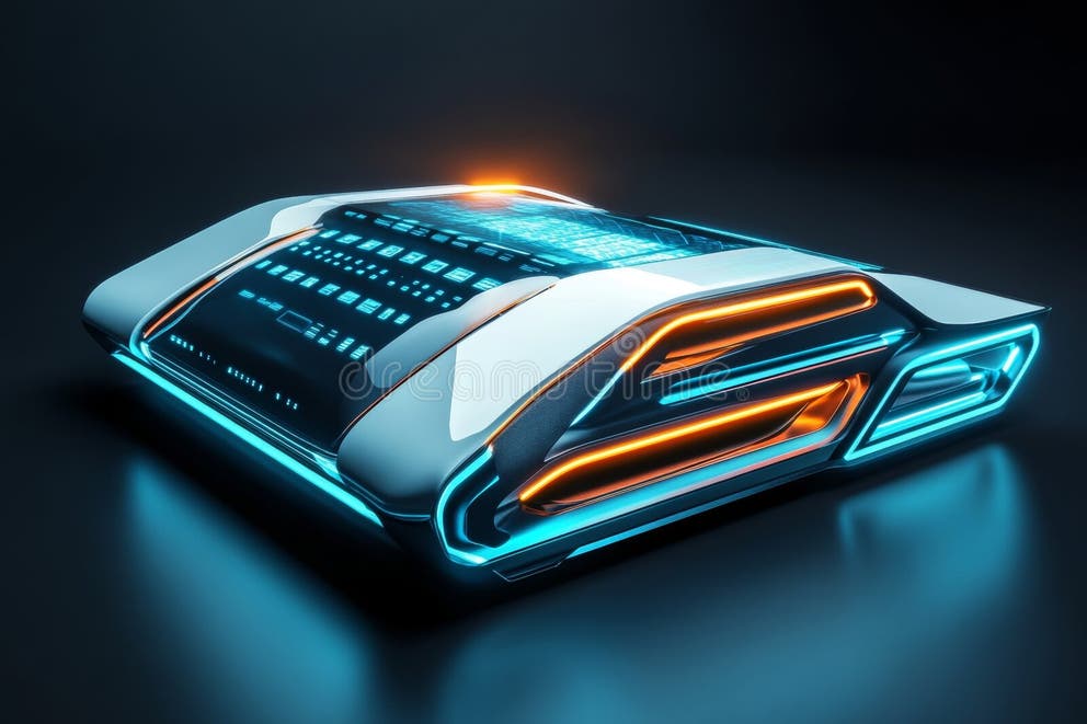 Futuristic Laptop Design Representing the Evolution of Online Learning ...