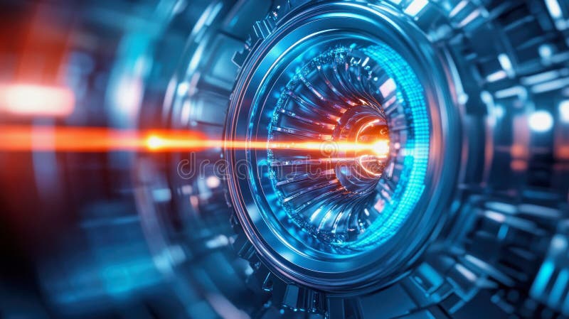 Innovative High Tech Laser Engine Showcasing Advanced Light Precision ...