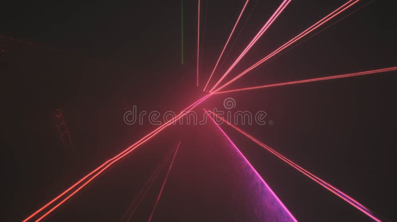 Futuristic Laser Light Pattern on Dark Glossy Wall Texture for Modern ...