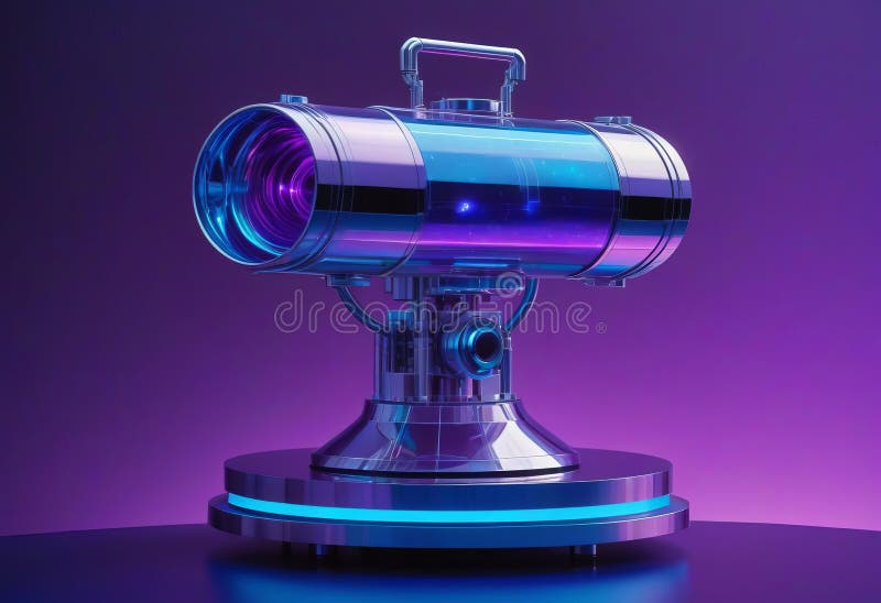 A Futuristic Laser Projector Stock Illustration - Illustration of home ...