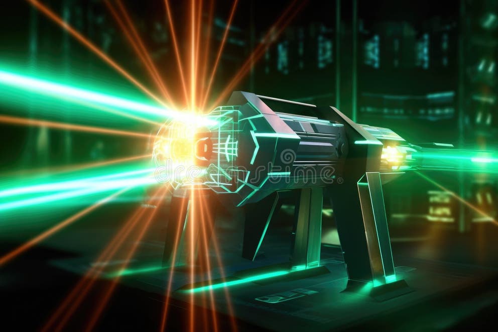 Futuristic Laser Propulsion System in Action Stock Photo - Image of ...