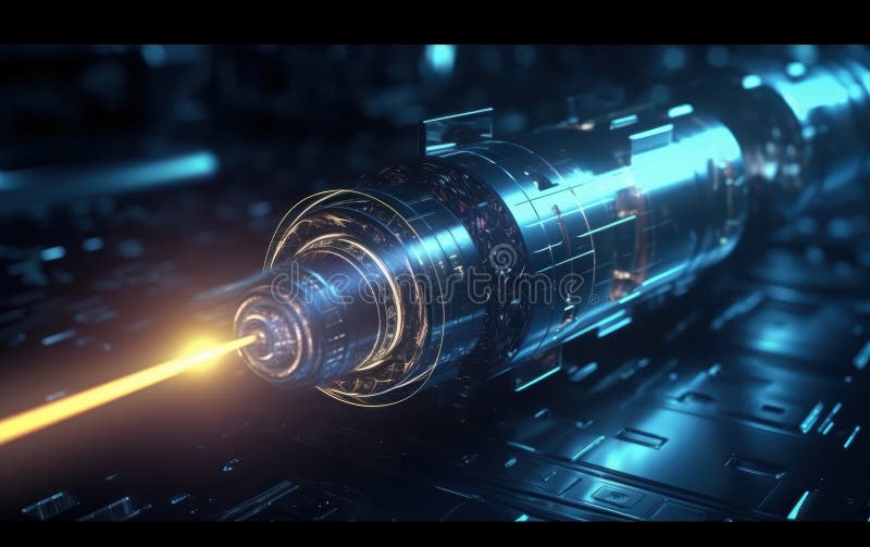 Futuristic Laser Technology: a Cyberpunk Vision. Created by Generative ...