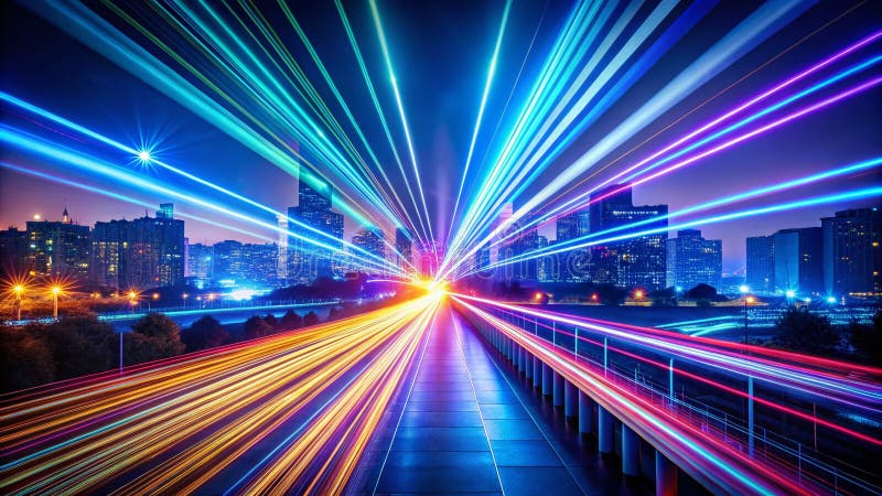 Futuristic Laser Technology a Long Exposure Exploration of Innovation ...