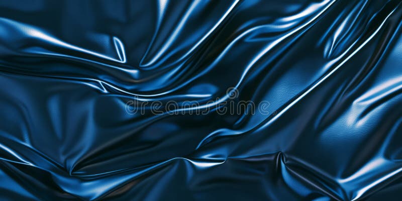 A Futuristic Latex Fabric Texture Background in Metallic Blue. the ...