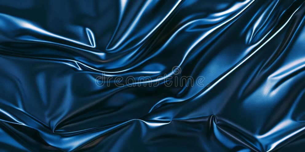 A Futuristic Latex Fabric Texture Background in Metallic Blue. the ...