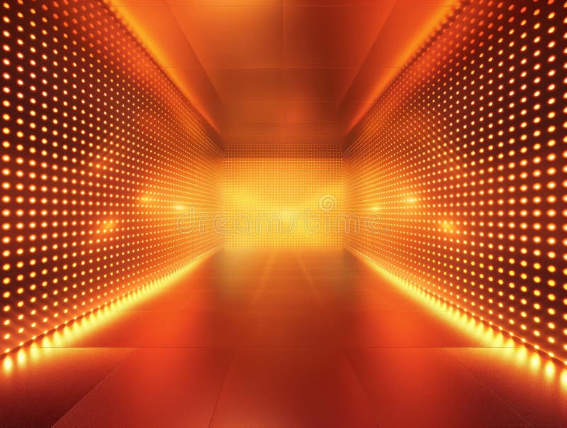 Futuristic LED Light Tunnel Stock Photo - Image of bright, futuristic ...