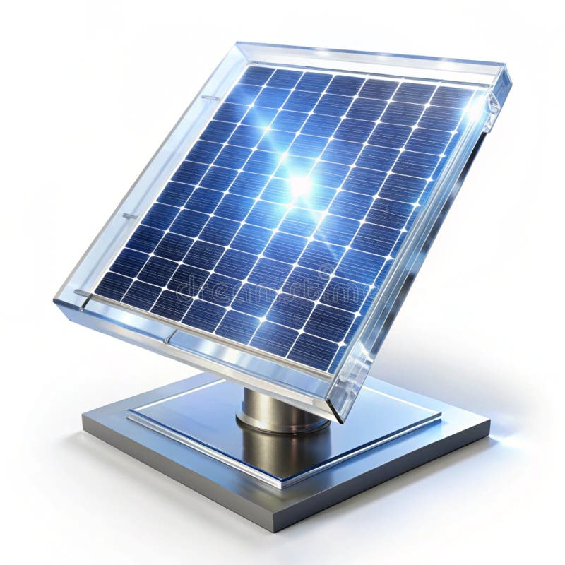 Futuristic Levitating Transparent Solar Panel Stock Illustrations – 2 ...