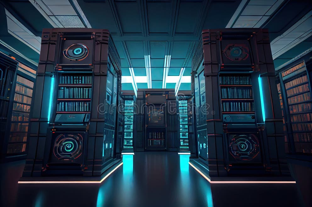 Futuristic Library Data Center with Interactive Gaming and Vr Technology for a New Learning ...