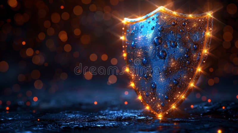 A Futuristic Light Shield Effect Like a Bubble Shield Isolated on a ...